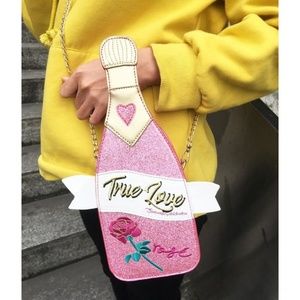 Voodoo Vixen | Bags | Pink Champagne Bottle Crossbody Purse Kawaii Bag ...